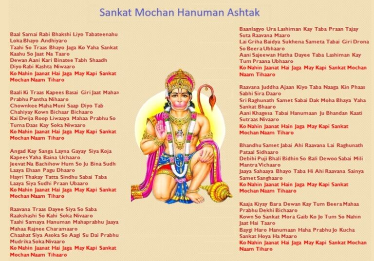 Hanuman Ashtak - Sankat Mochan Hanuman Ashtak - Fruitful Prayer