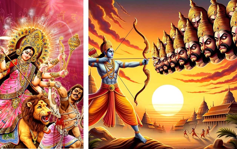 Dussehra Festival - Triumph of Good Over Evil - Vijayadashami नवरात्रि