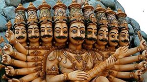 Ravana - The 10 Headed Demon king of Lanka in Epic Ramayana