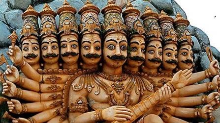 Ravana - The 10 Headed Demon king of Lanka in Epic Ramayana