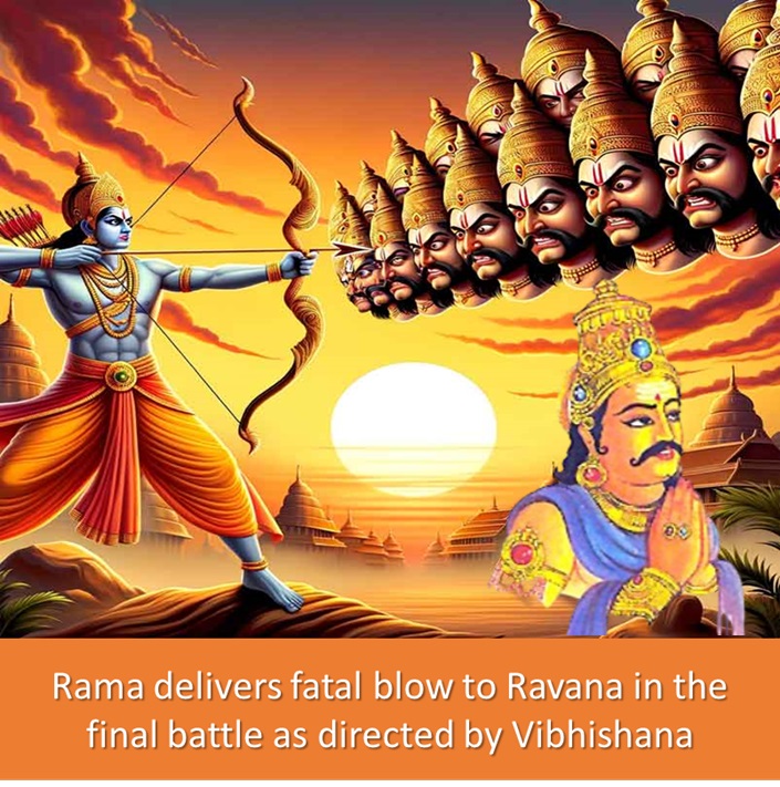 Vibhishana is Ravana's Brother - Joined Rama's Army in Ramayana.
